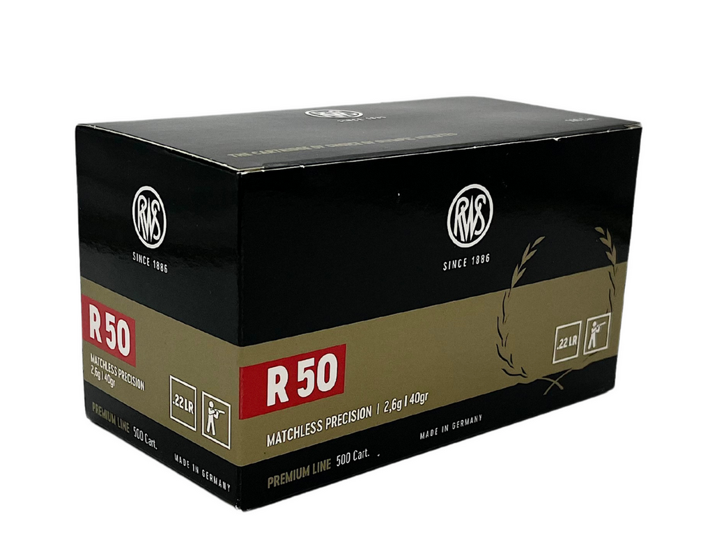 RWS R 50 Ammunition 22 Long Rifle (22LR) 40 Grain – tenpointone